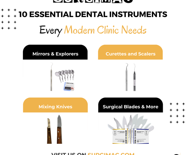 Top 10 Dental Instruments for Modern Clinics – SurgiMac Dental Supply